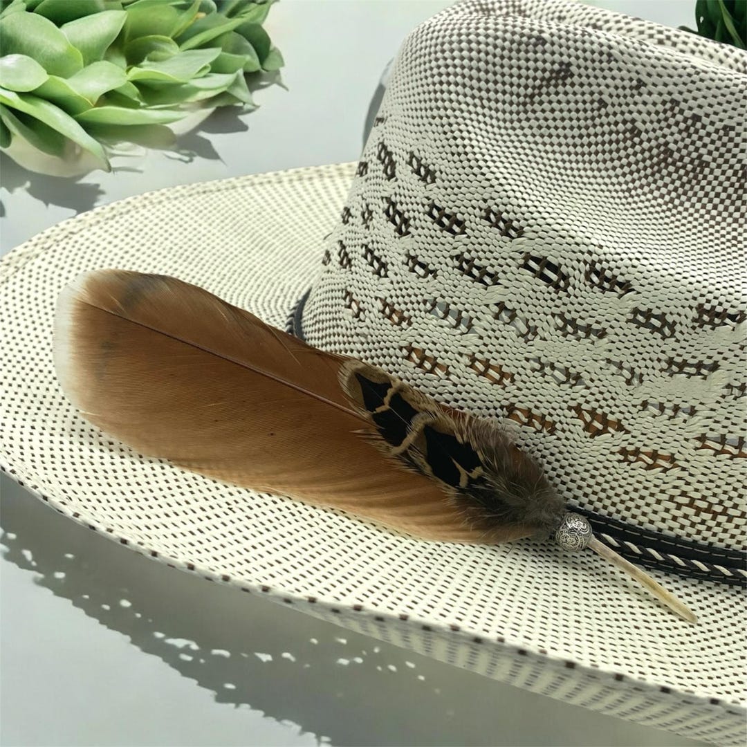 Hat Feather, Cowboy Hat Feather, Western Feather, Hand Crafted Hat ...