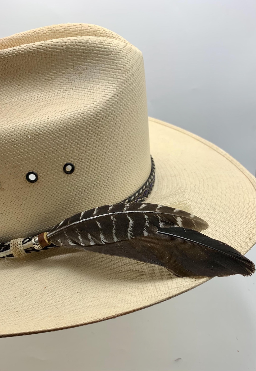Hat Feather, Cowboy Hat Feather, Hand Crafted Hat Feather Embellishment ...