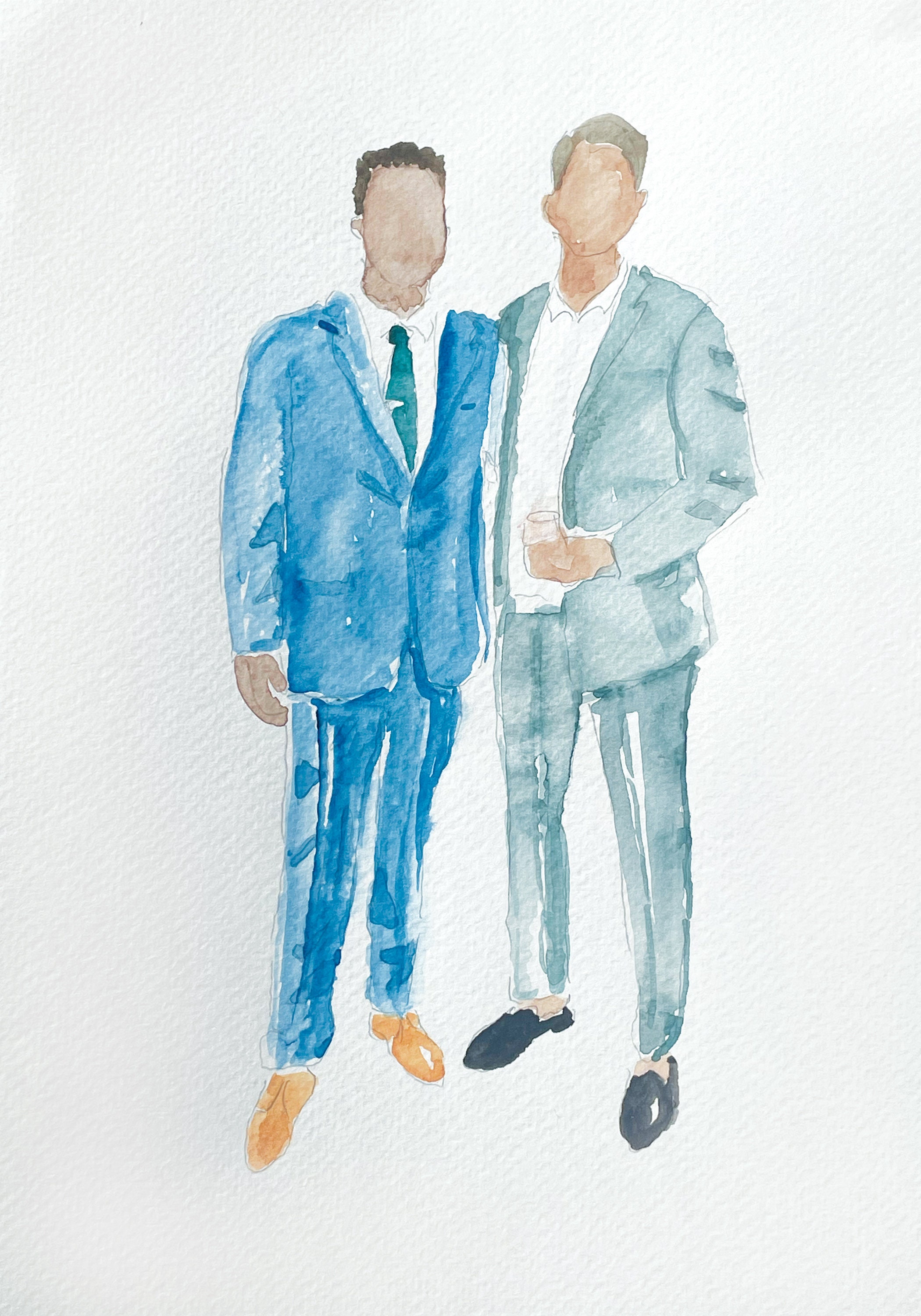 Live Watercolor Wedding Guest Illustrations - Etsy