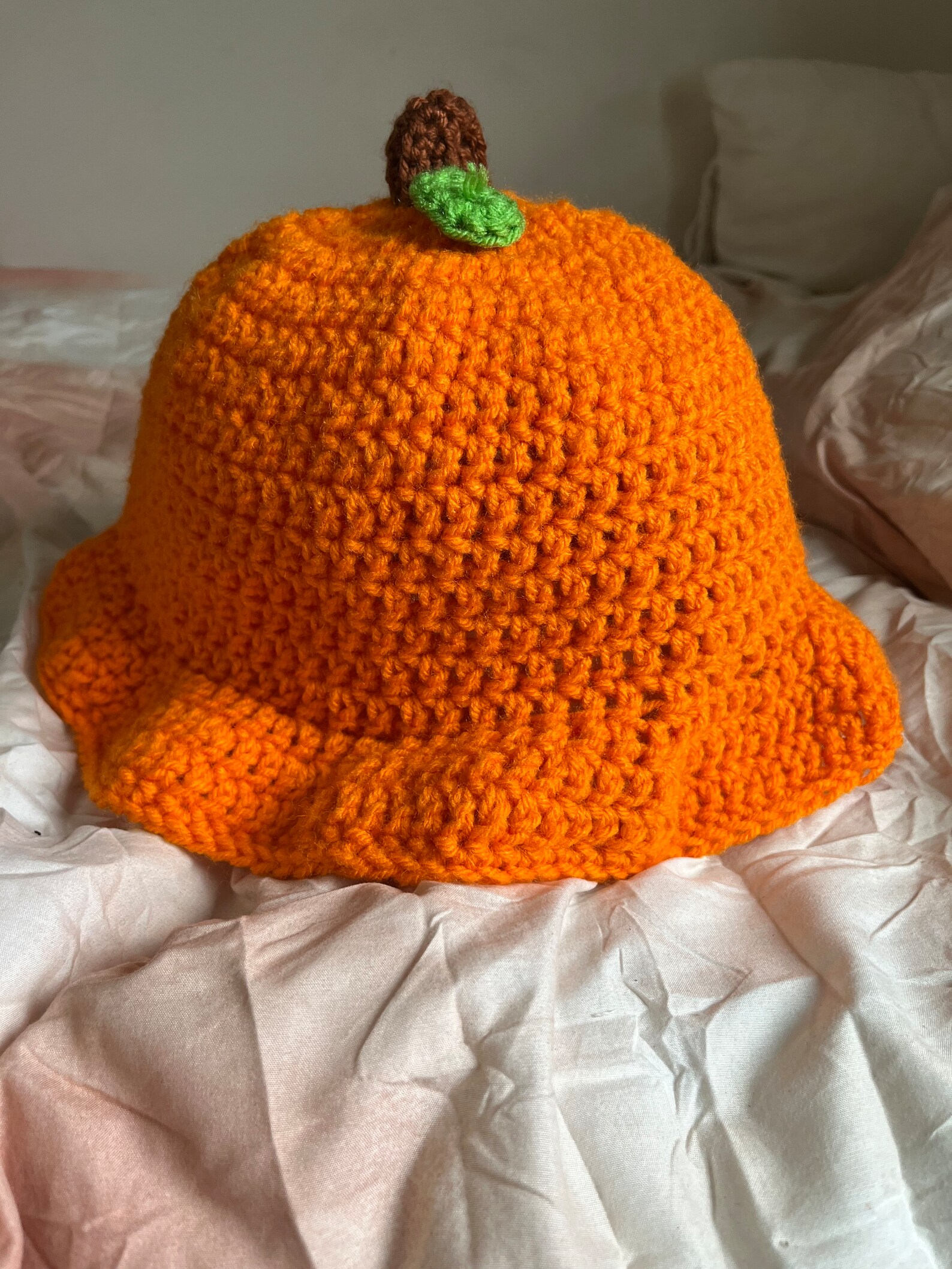 Pumpkin Bucket Crochet Hat - Etsy