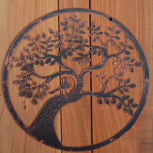 Laser Cut Steel Oak Tree Metal Art - Etsy