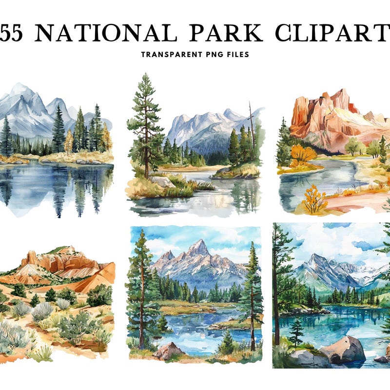 Clip Art National Parks - Etsy UK