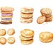 Watercolor Biscuit Clipart Bundle, Biscuit Png, Cookie Clip Art ...