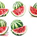 Watercolor Watermelon Clipart, Watermelon Png Bundle, Fruit Clip Art ...