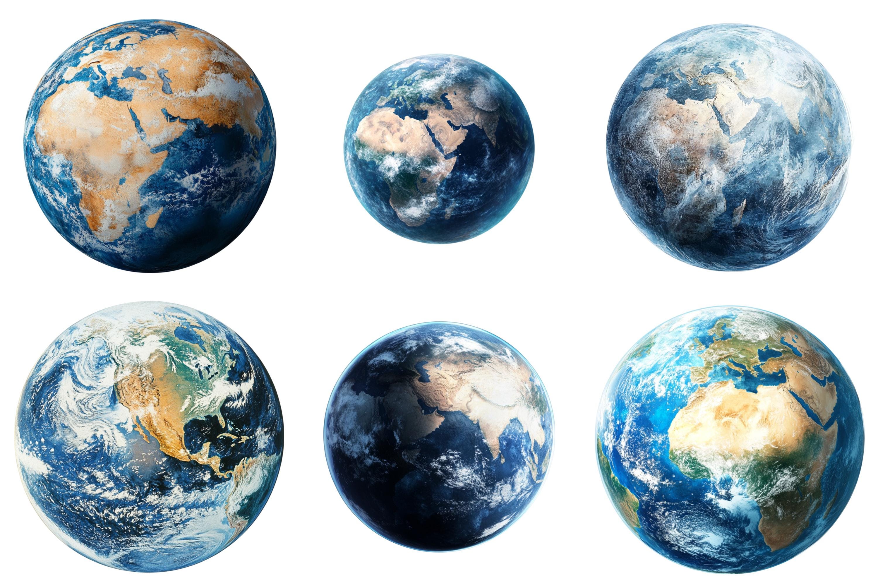 Watercolor Earth Clipart Bundle, Earth Png, Planet Earth Clip Art ...