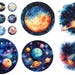 Watercolor Astronomy Clipart, Astronomy Png Bundle, Space Clip Art ...