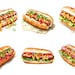 Watercolor Hot Dog Clipart, Png Bundle, Fast Food Clip Art ...