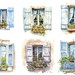 Watercolor French Style Window Clipart, Png Bundle, Clip Art ...