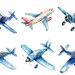 Watercolor Airplane Clipart, Airplane Png Bundle, Plane Clip Art ...