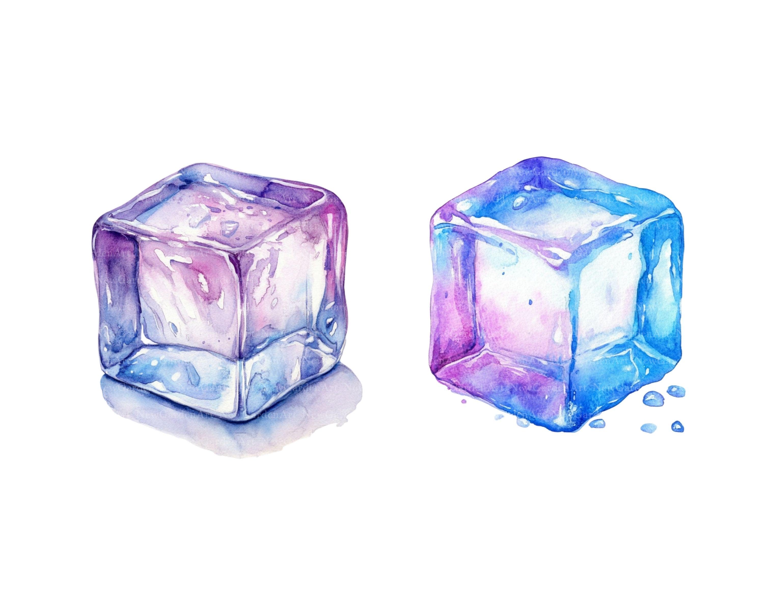Watercolor Ice Cube Clipart Bundle, Ice Cube Png, Ice Cubes Cool Drink ... Watercolor Ice Cube Clipart Bundle, Ice Cube Png, Ice Cubes Cool Drink ...