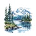 Watercolor Alaska Clipart Bundle, Alaska Png, Alaska Landscape Clip Art ...