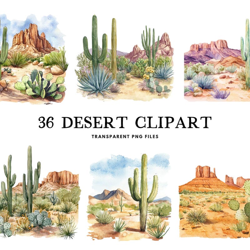 Desert Scene - Etsy