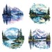 Watercolor Alaska Clipart Bundle, Alaska Png, Alaska Landscape Clip Art ...