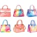 Watercolor Handbag Clipart Bundle, Handbag Png, Purse Clip Art, High ...