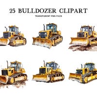 Dozer D6T Construction Equipment SVG PNG JPG Files (digital Download ...