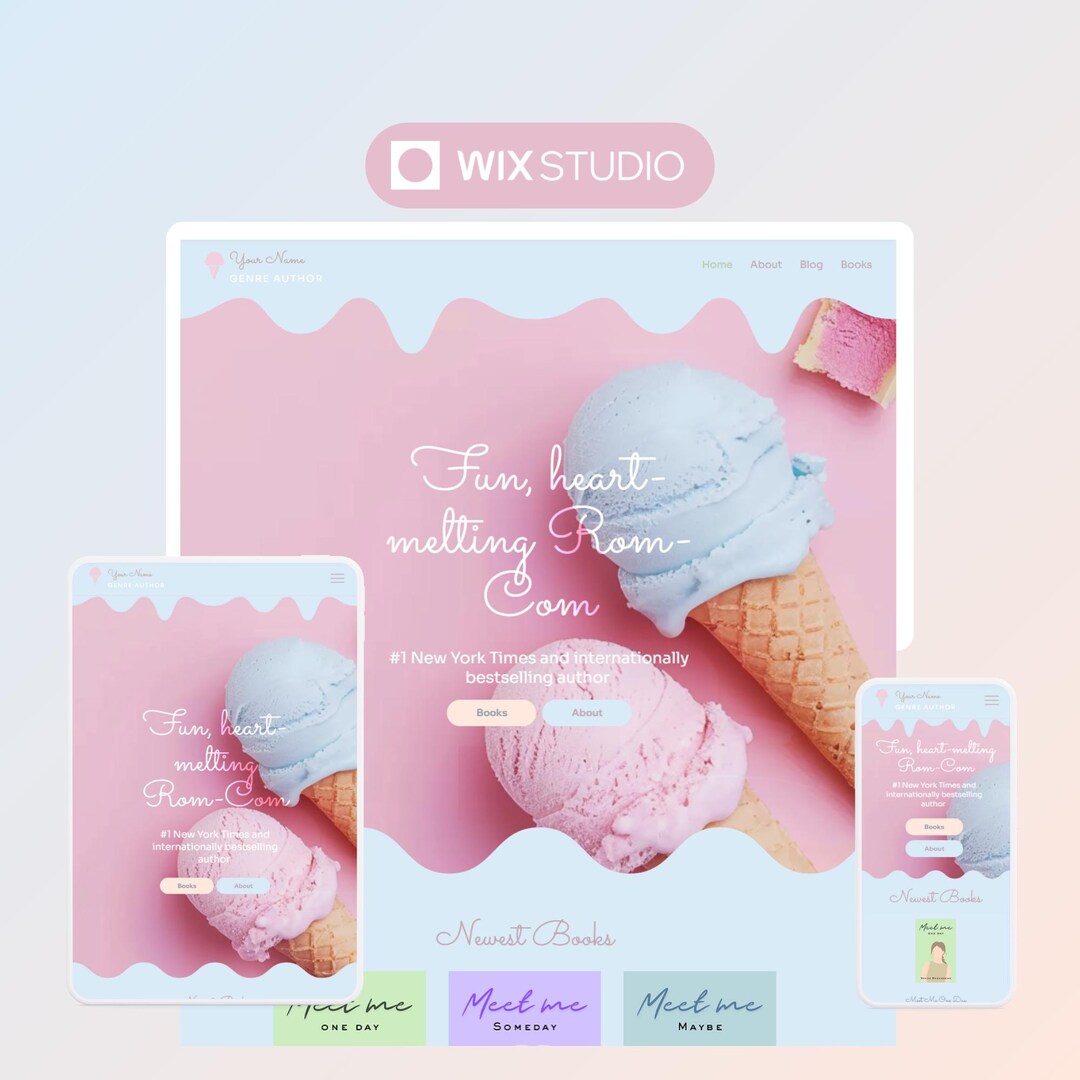 Wix Studio | Author Website Template | Fully Customizable Design With ...