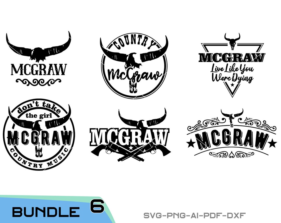 Mcgraw Bundle Svg Download File for Cricut Laser Cut and - Etsy Canada