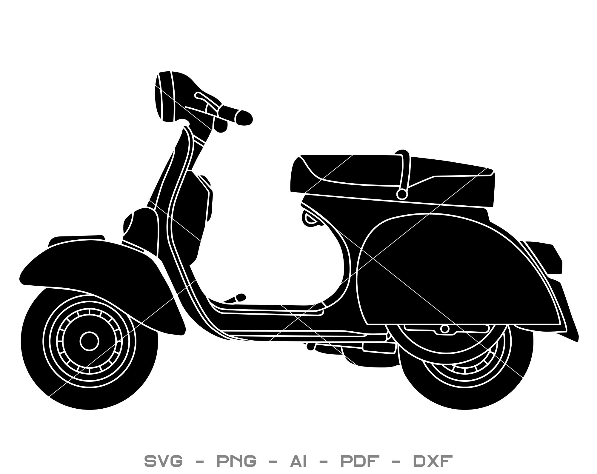 Vespa Vector Silhouette