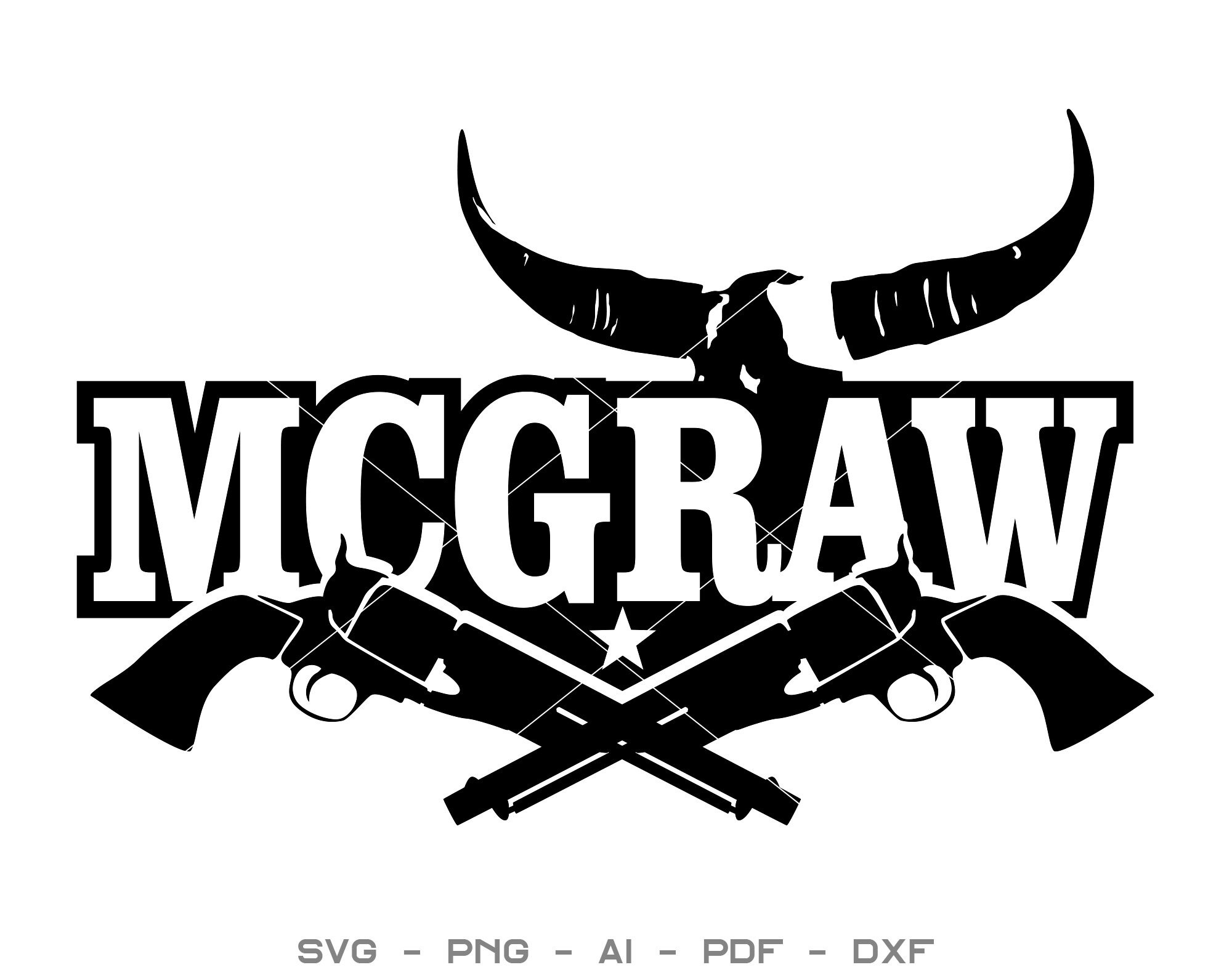 Mcgraw Svg Download File for Cricut Laser Cut and Print - Etsy