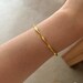 Gold Bangle, Gold Flow Cuff Bangle, Flow Cuff Bangle, Gold Cuff Bangle, Flow Bangle Bracelet ...