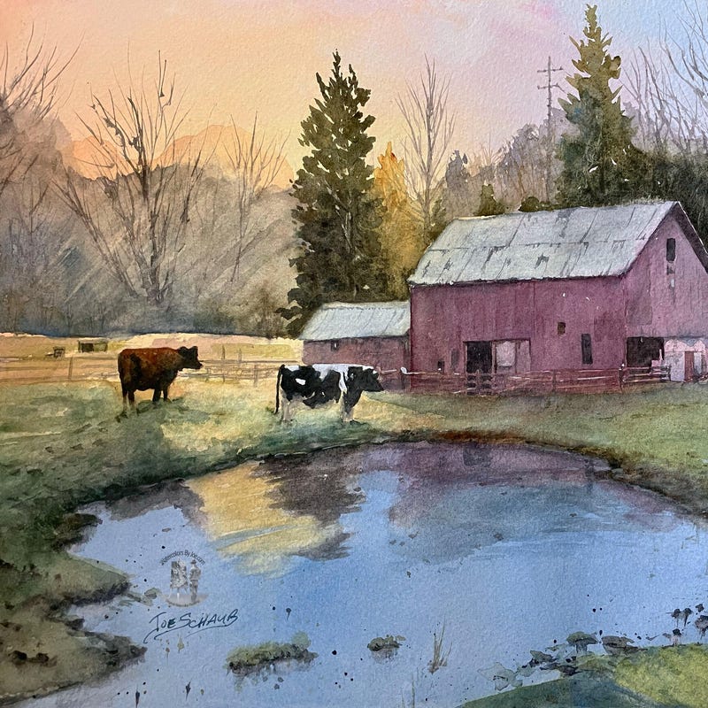 Original Paintings of Barns and Farms - Etsy