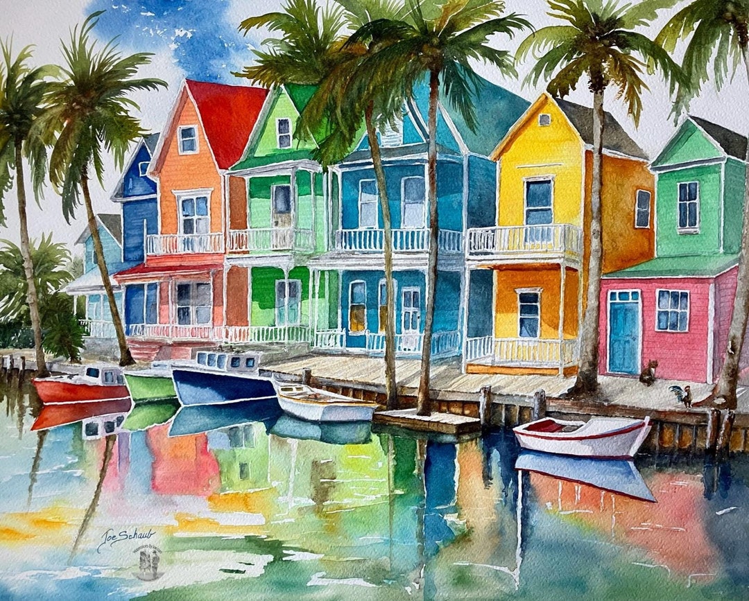 Colors of Key West Fine Art Giclée Print of My Original Watercolor ...