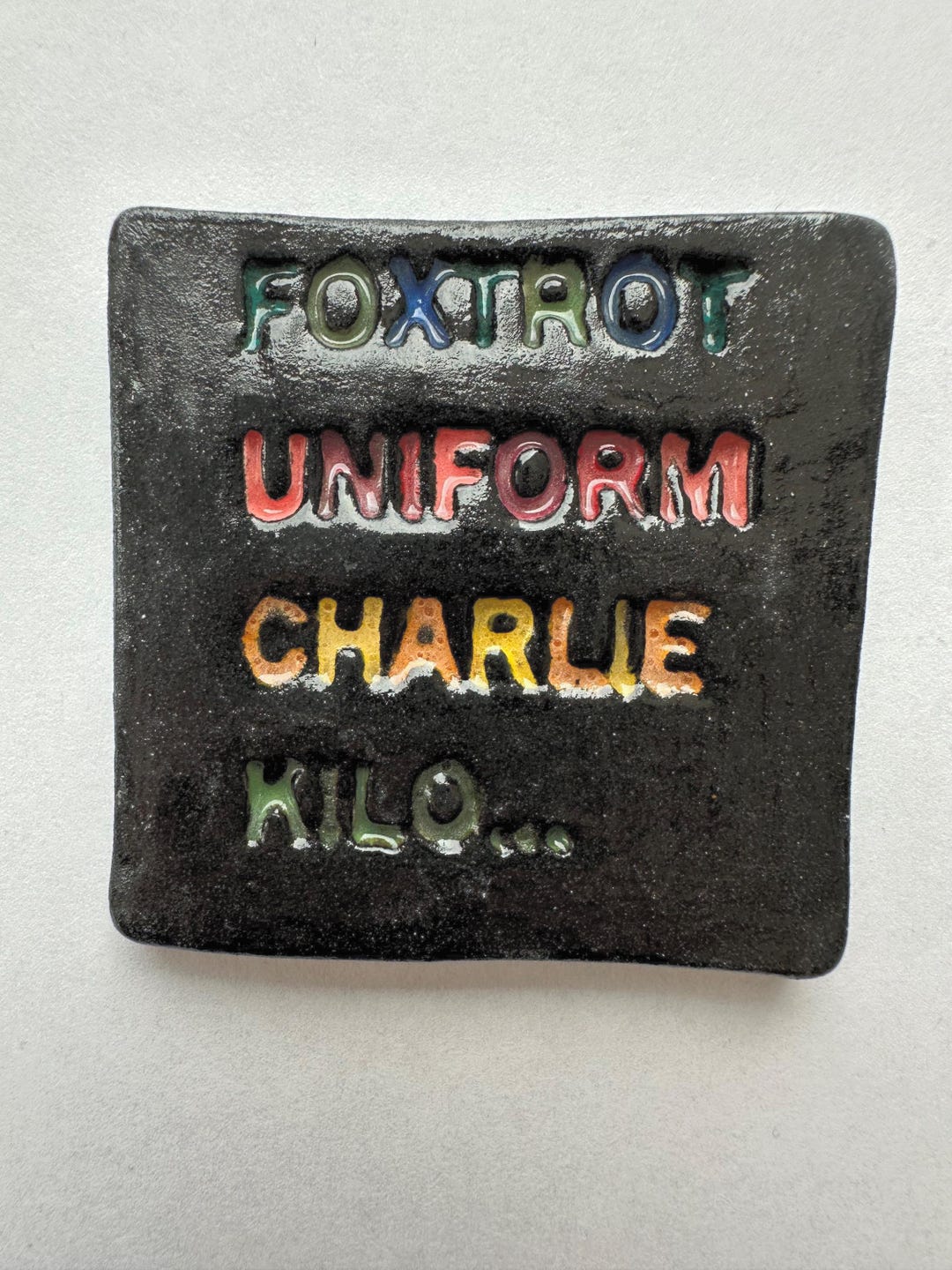 Phonetic Alphabet Magnet | Foxtrot Uniform Charlie Kilo | Handmade ...