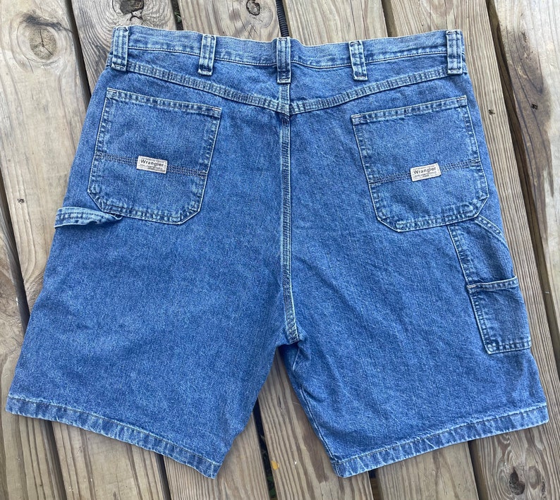 Wrangler Cargo Carpenter Shorts for Men 41W Y2K 90s Vintage Denim Jorts ...