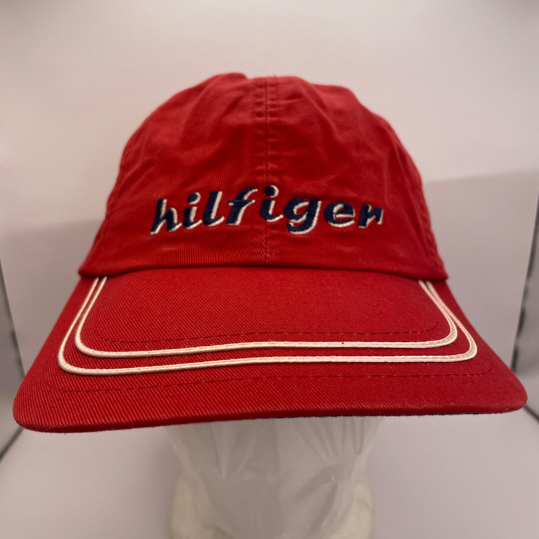 Tommy Hilfiger Script Y2K Strapback / Hawaiian / Embroidered / Floral ...