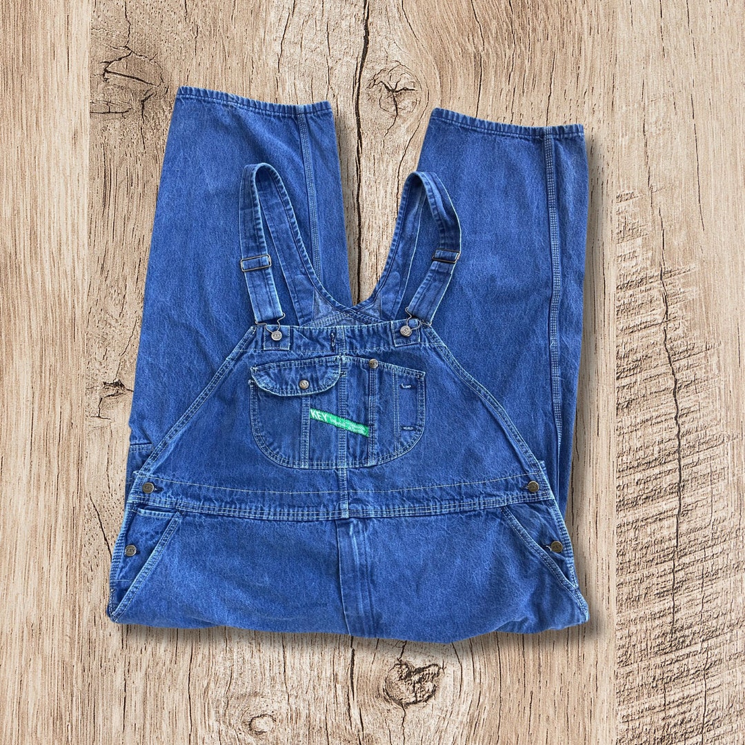 Vintage 50W Key Imperial Overalls Mens Size 50X27.5 Plus Size Workwear ...