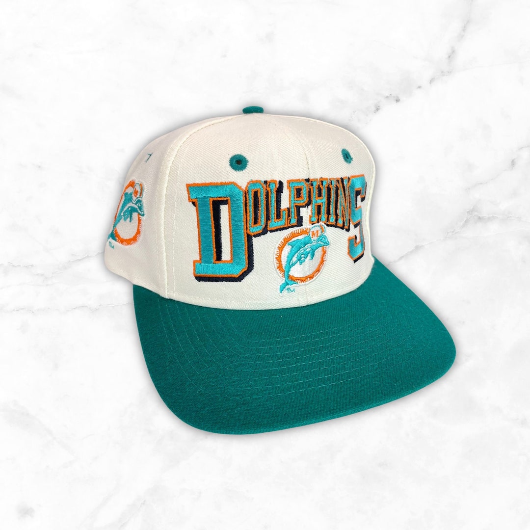 Vintage NFL Drew Pearson Miami Dolphins Snapback Hat Cap Embroidered ...