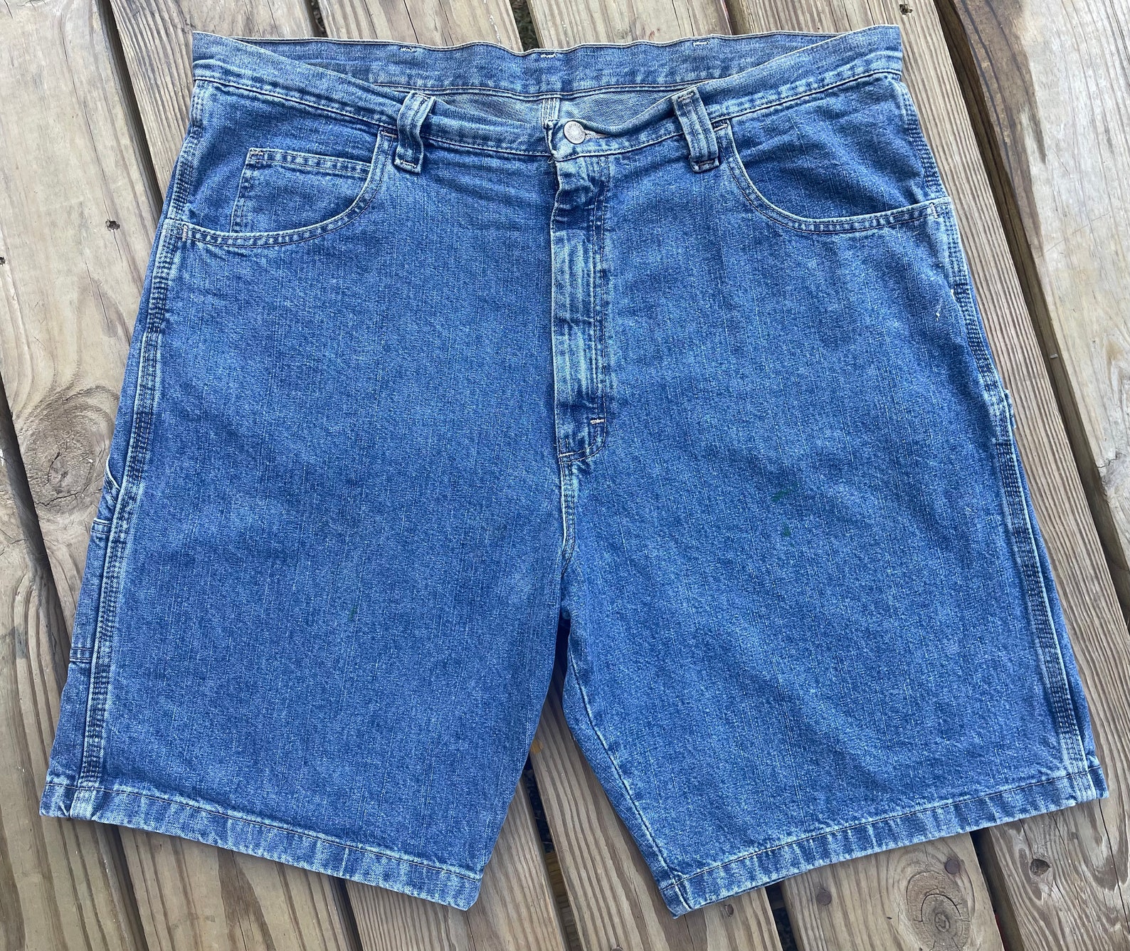 Wrangler Cargo Carpenter Shorts for Men 41W Y2K 90s Vintage Denim Jorts ...