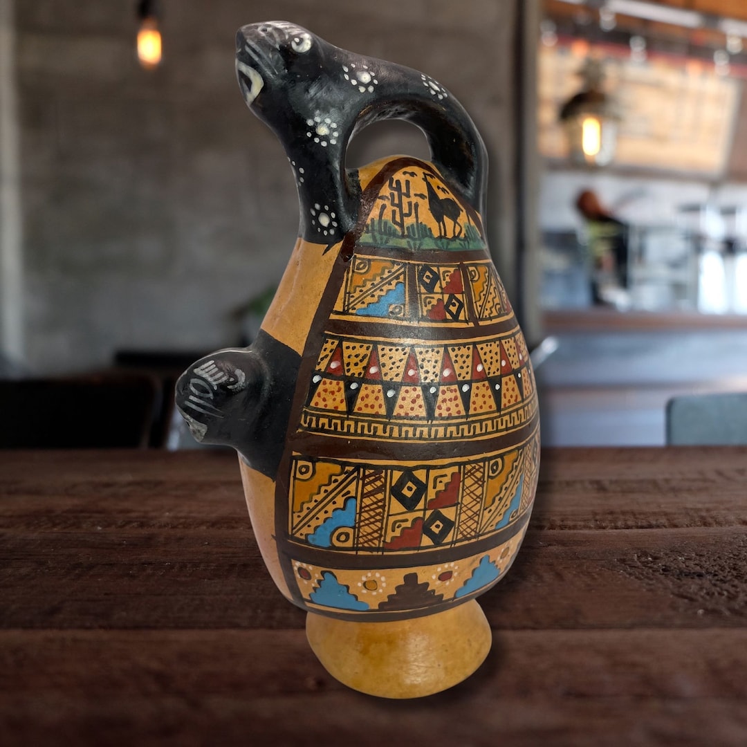 Peruvian Terracotta Jar, Pottery From Cusco, Peru, 1980s / Pitcher ...