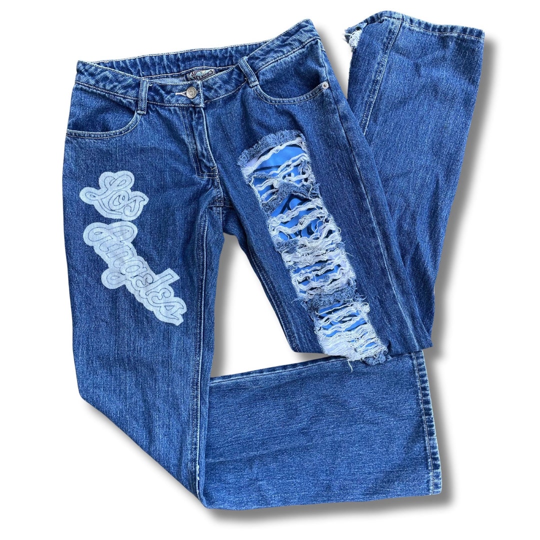 Lakers Vintage Jeans 29W by Hardwood Classics Los Angeles Denim Pants ...