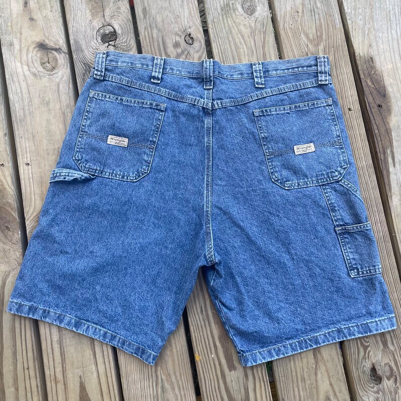 Wrangler Cargo Carpenter Shorts for Men 41W Y2K 90s Vintage Denim Jorts ...