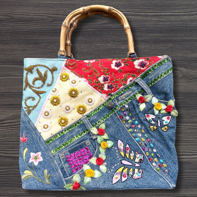 Denim Purses and Handbags - Etsy
