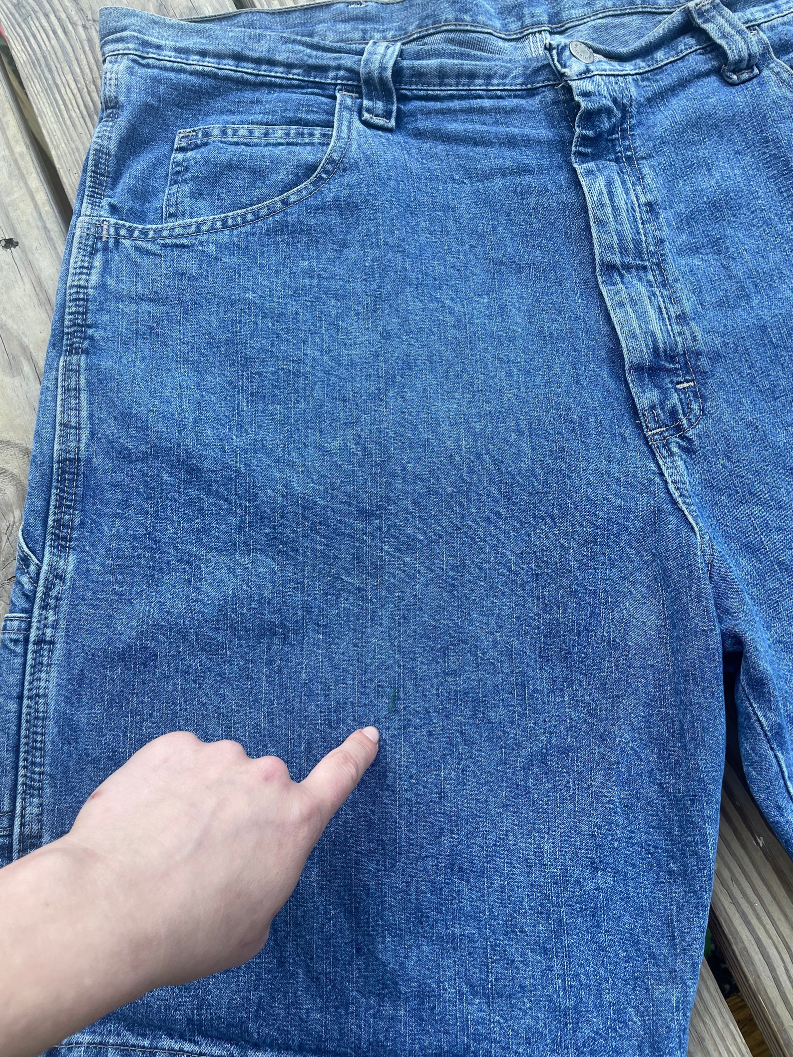 Wrangler Cargo Carpenter Shorts for Men 41W Y2K 90s Vintage Denim Jorts ...