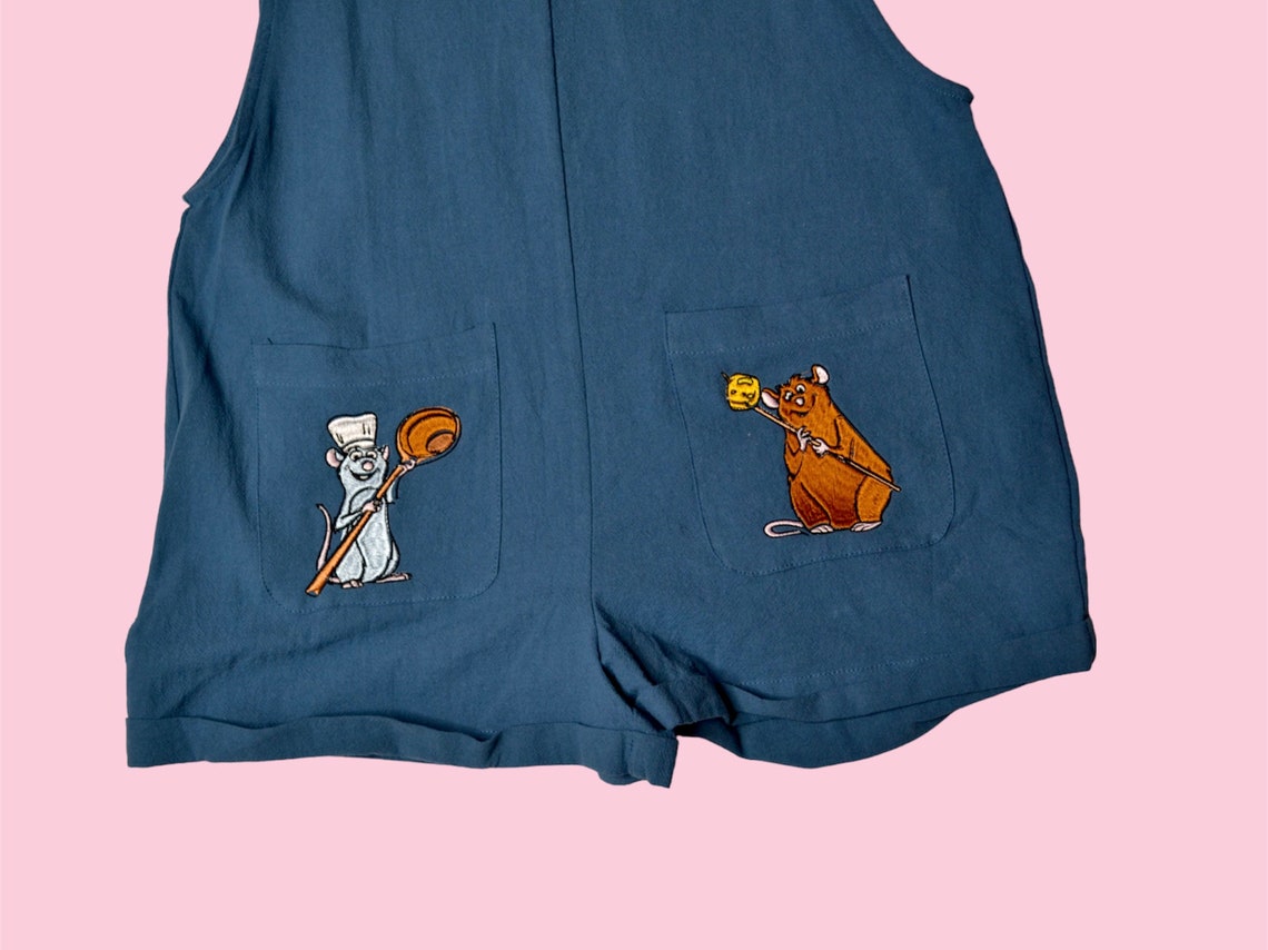 Women Ratatouille Embroidered Overall, Remy Romper, Ratatouille Romper ...