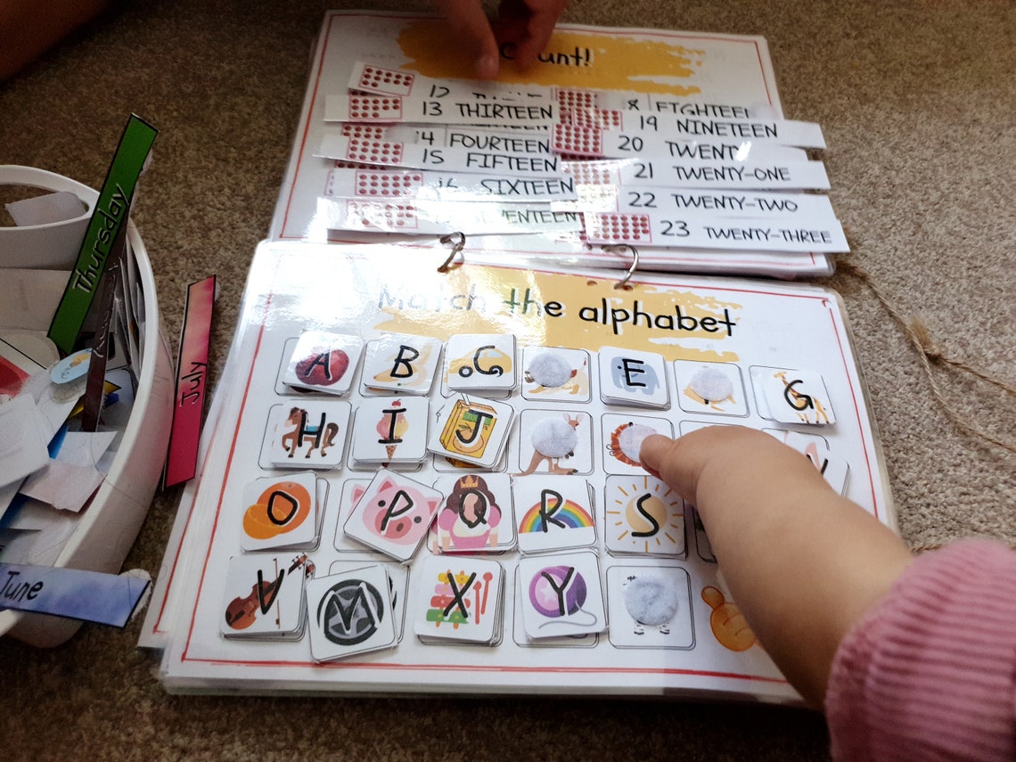 Toddler Preschool Editable CANVA Template Toddler Busy Book, Quiet Book ...