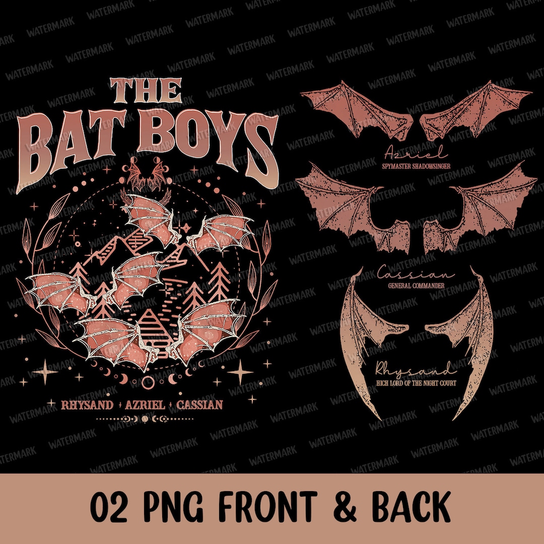 The Bat Boys, ACOTAR Merch, Night Court Illyrians Tee, A Court of ...