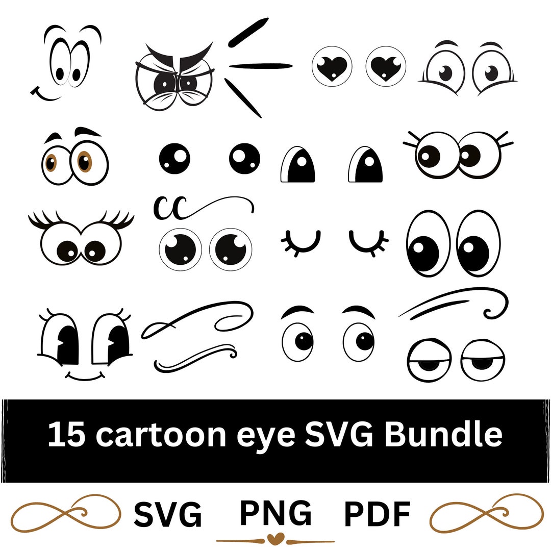 Cartoon Eyes Svg, Cartoon Comic, Eyes Svg, Googly Eyes Svg, Emoji Svg ...