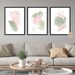 Sage Green and Pink Abstract Wall Art Set of 3 (Instant Download) - Etsy