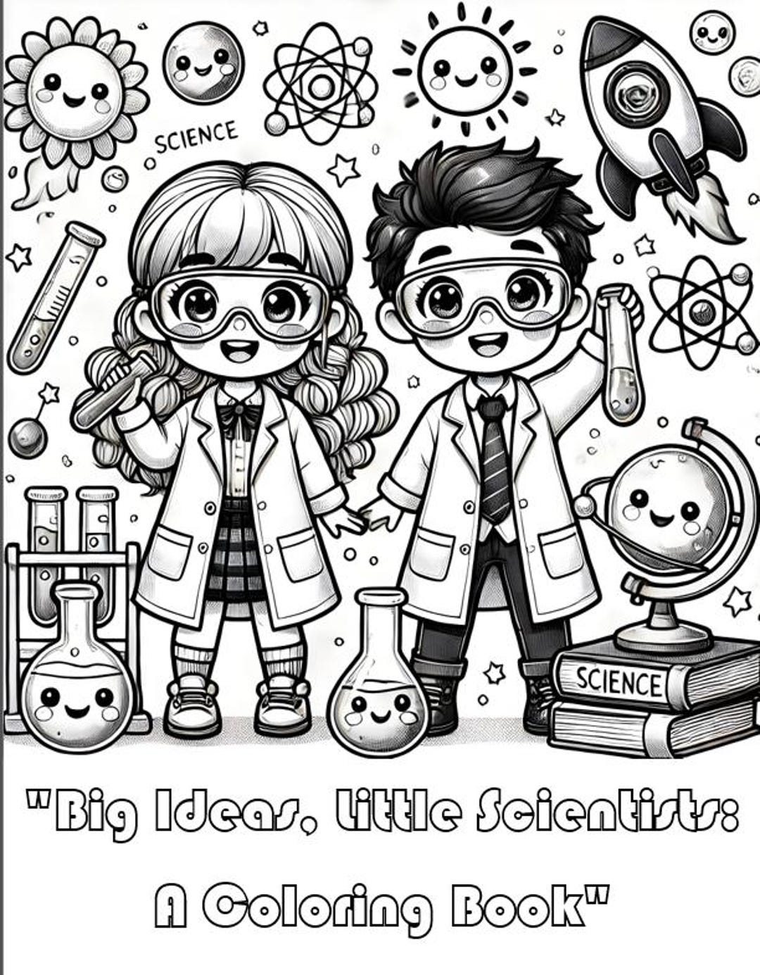 Chibi Science Coloring Book for Kids | 30 Fun & Educational STEM Pages ...