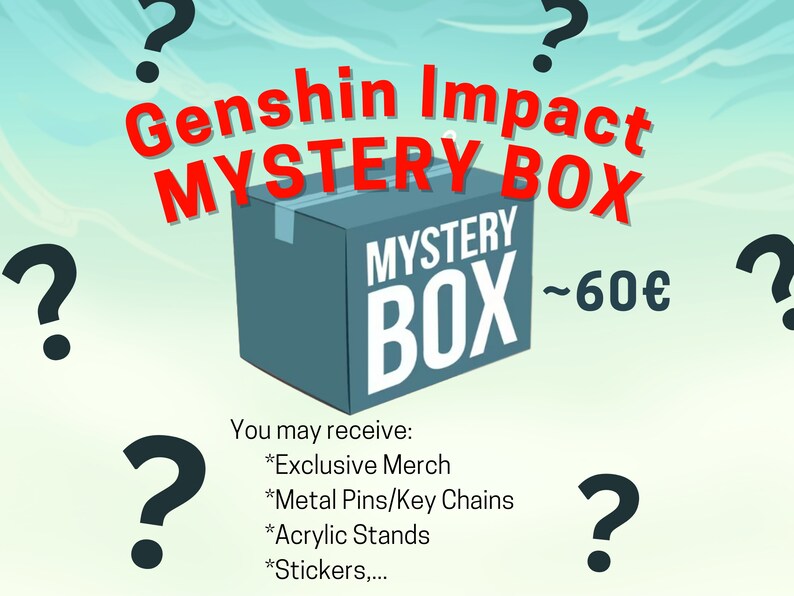 Genshin Impact Mystery Box premium Edition Character Pins Keychains ...
