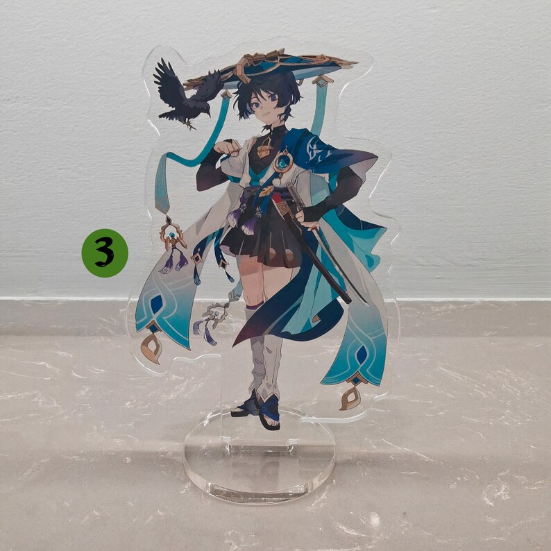 GENSHIN IMPACT STANDEE Scaramouche , Acryl Figur Zubehör Ornamente ...