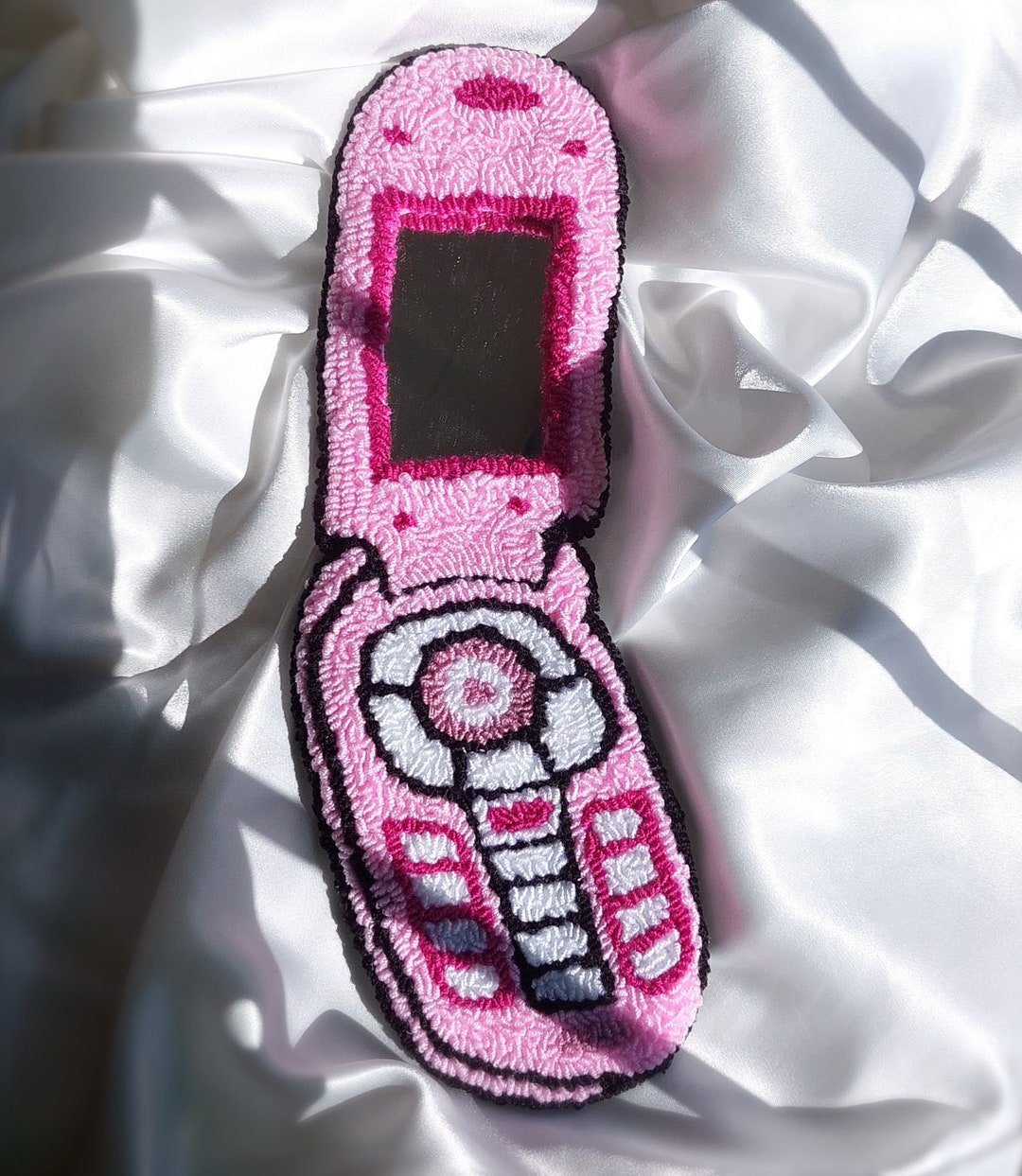 Barbie Punch Needle Mirror Tufted Mirror Tufted Wall - Etsy