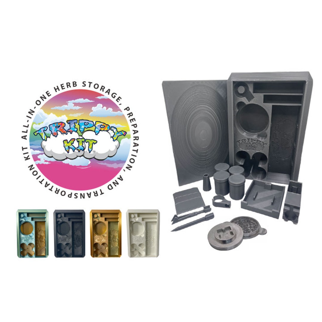 TRIPPY KIT Weed Kit Stash Box Rolling Kit Cannabis Accessories Rolling ...
