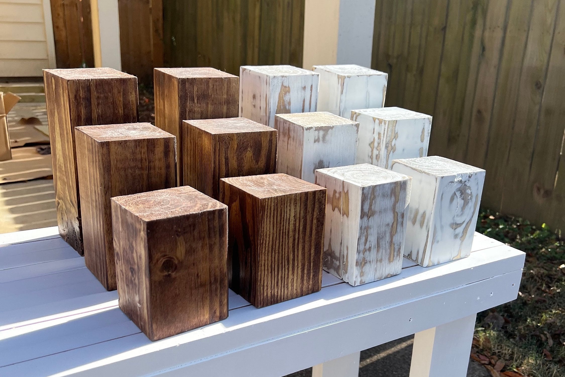 Wood Block Set, Wood Blocks, Wood Decor for Seasonal Decor, PACKAGES ...