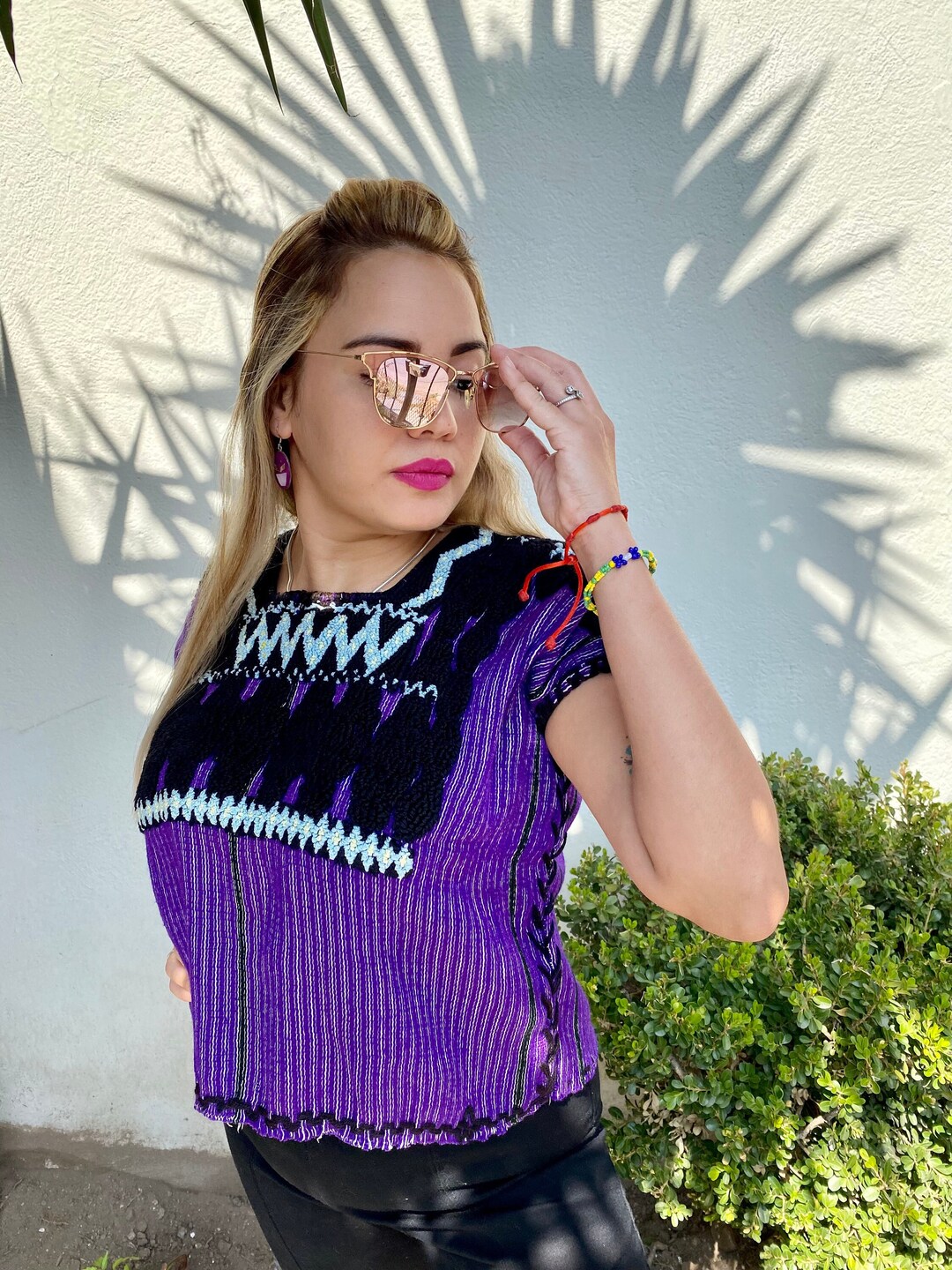 Huipil Chenalho, Mexican Blouse, Mexican Top, Waist Loom, Mexican ...
