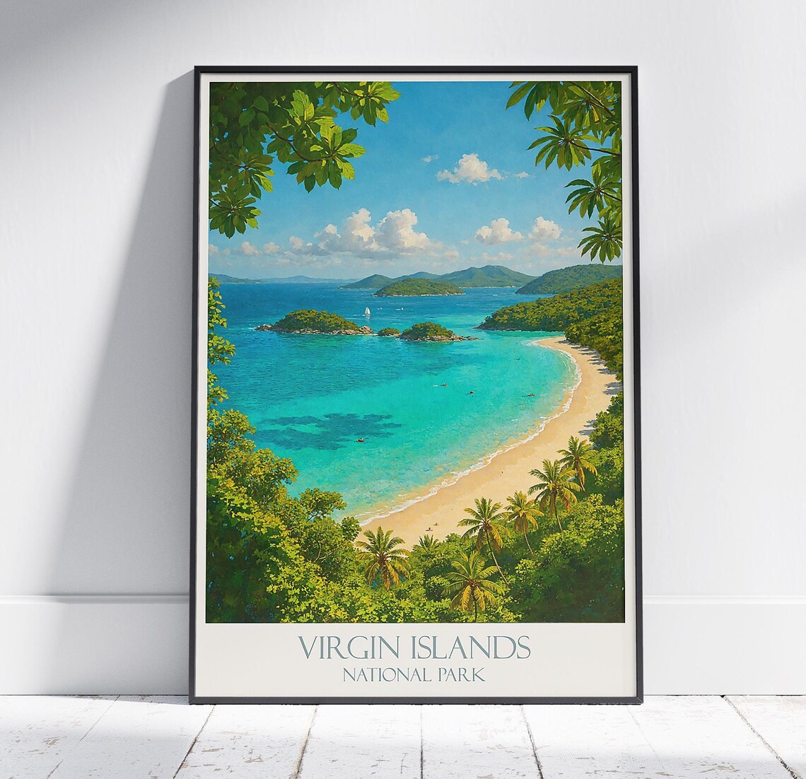 Virgin Islands National Park Print: Turquoise Beach, St. John USVI - Etsy